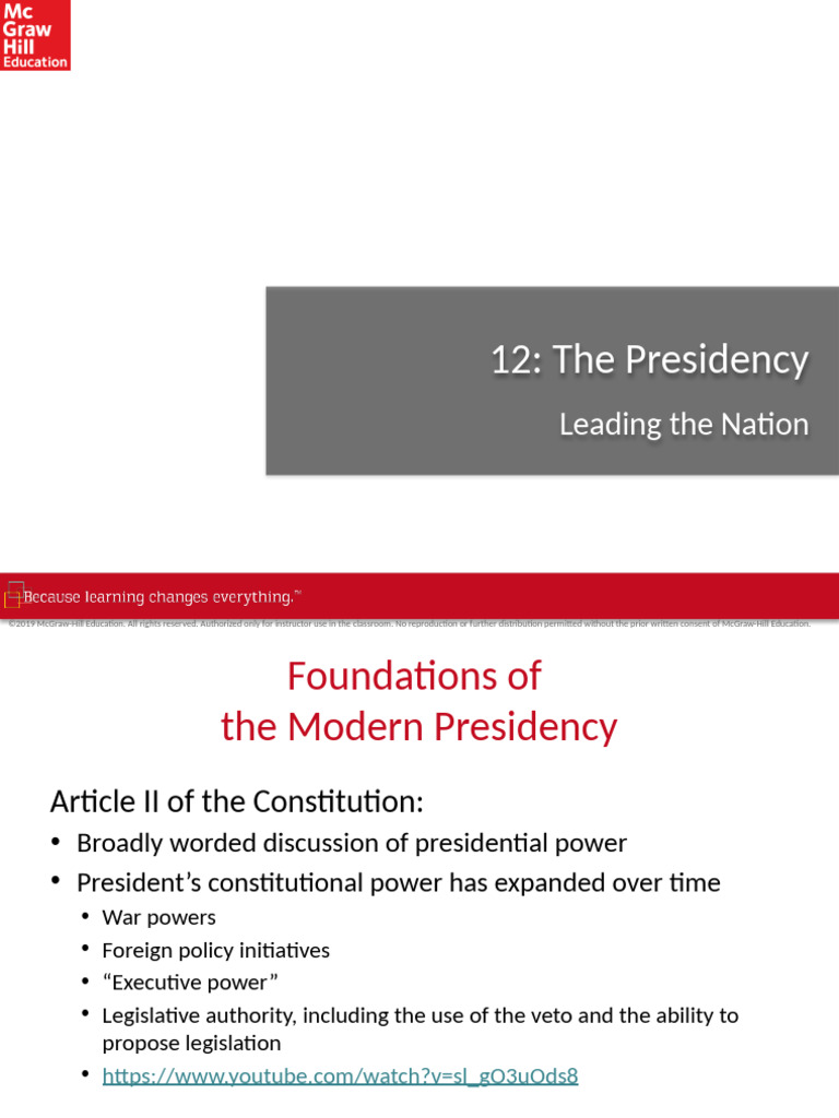 Pattersonwtp13 PPT ch12 | PDF | Presidents Of The United States ...