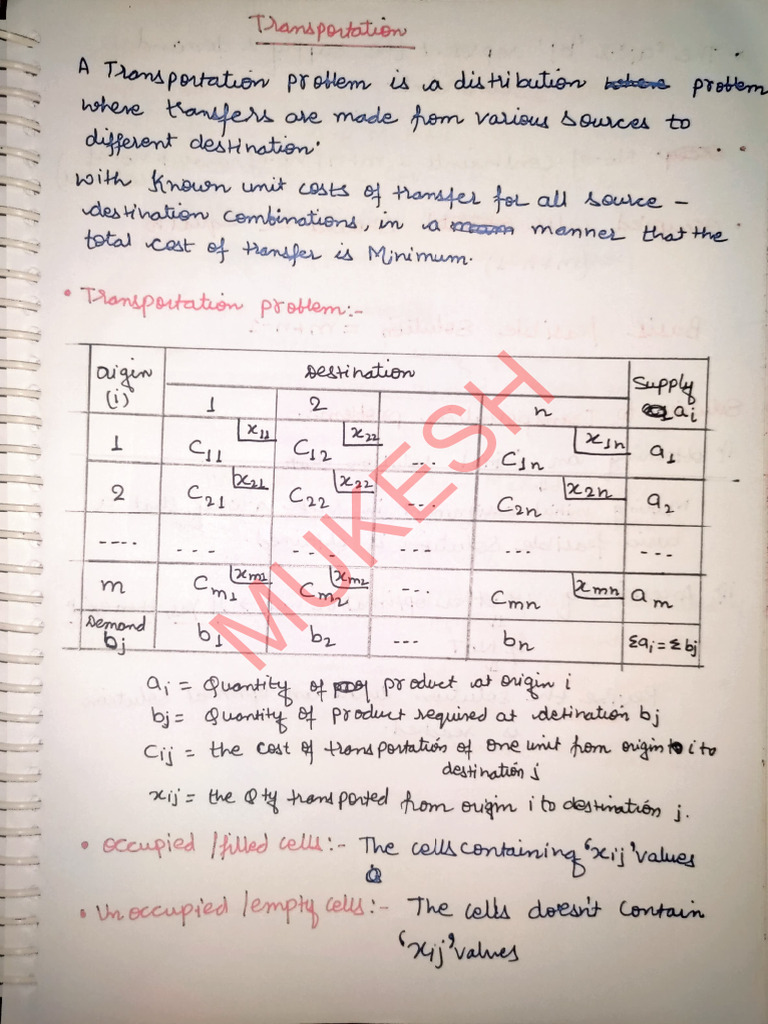 Solving Transportation Problems | PDF | Applied Mathematics | Algorithms