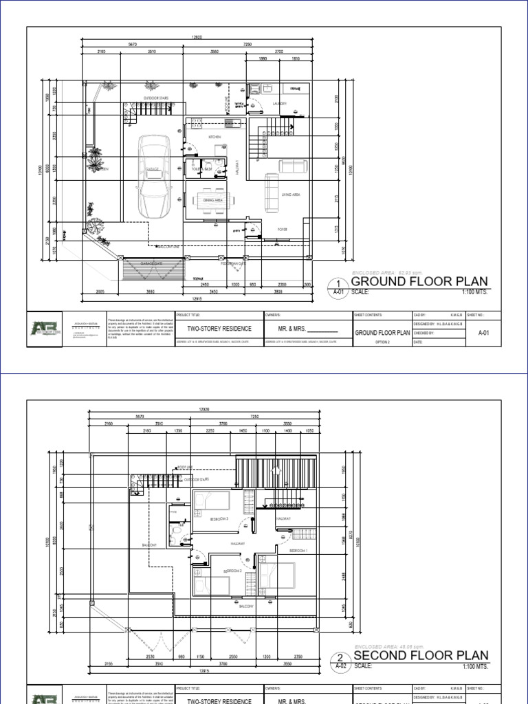 Two-Storey Residence Plans: Greatwoods Subdivision | PDF | Buildings ...
