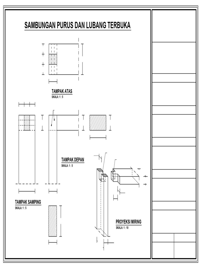 Desain Sambungan Purus & Lubang | PDF