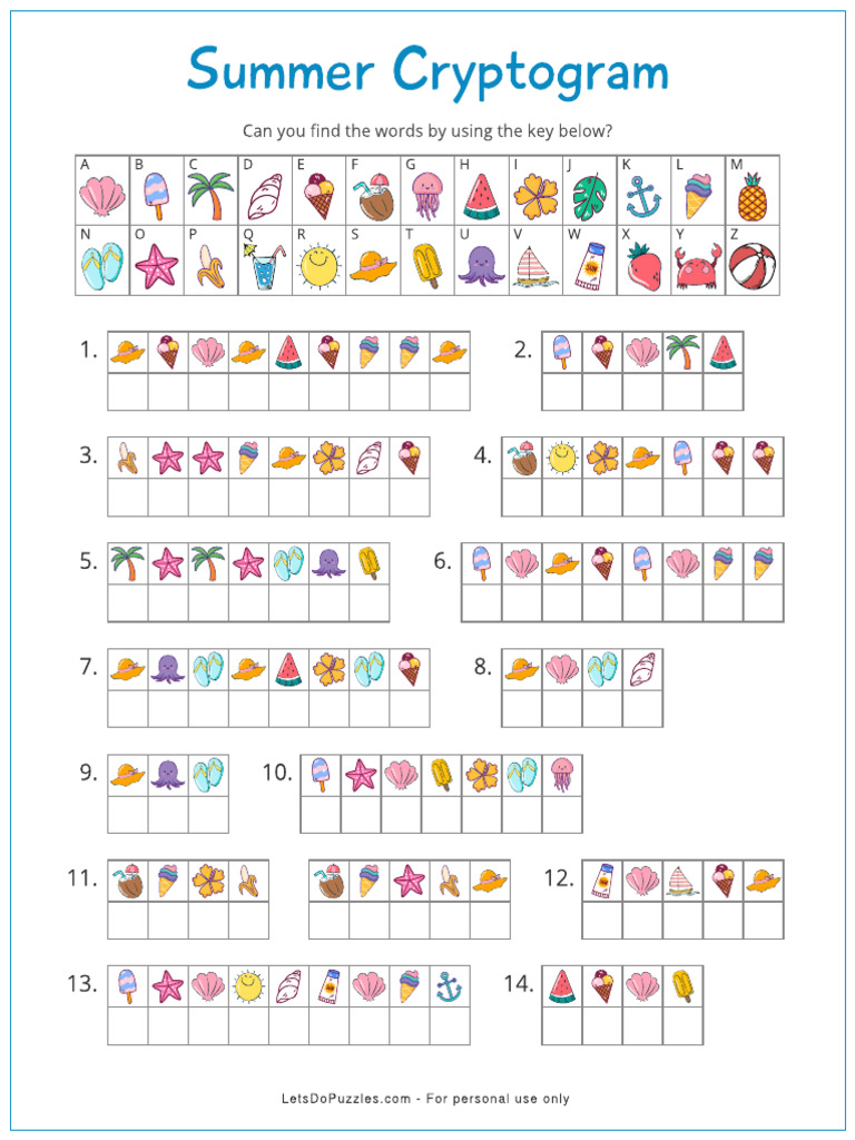 Summer Cryptogram | PDF