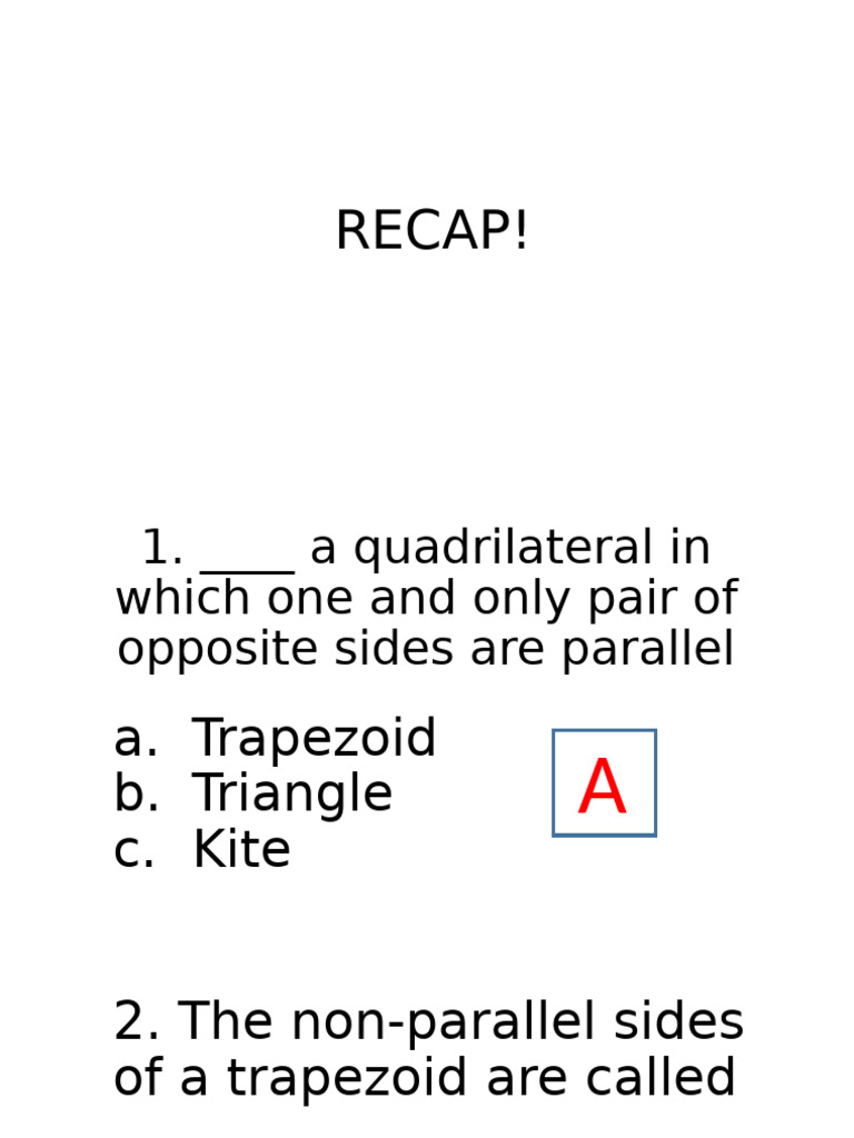 Trapezoid and Kite Theorems Explained | PDF | Euclidean Geometry | Euclid