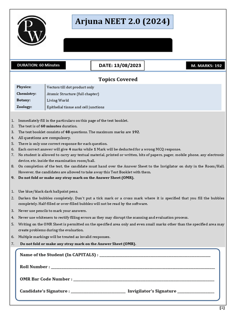 64d9d0aa796ec90018c3cff7 - ## - Short Practice Test 03: Test Paper ...