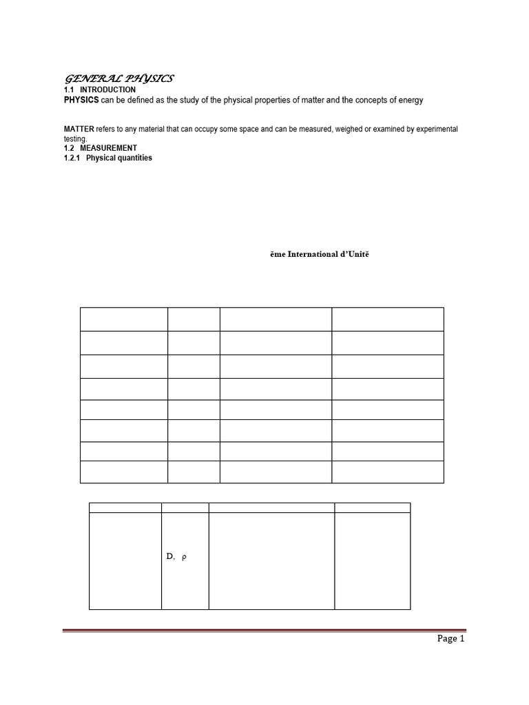 PHYSICS NOTEBOOK 2 | PDF | International System Of Units | Pendulum