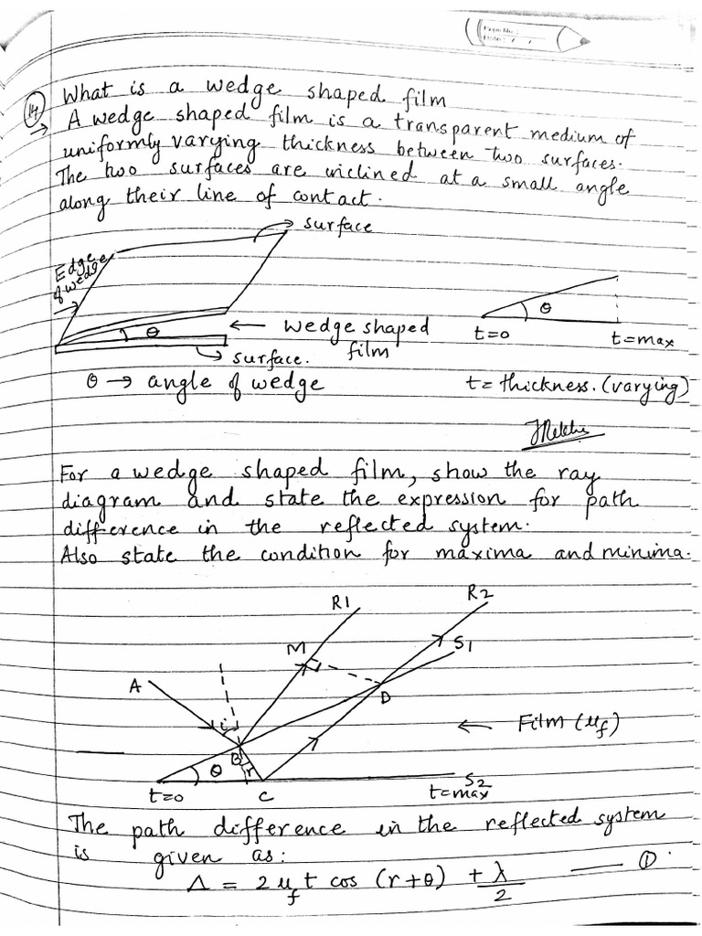 Notes On Interference of Light 2 | PDF