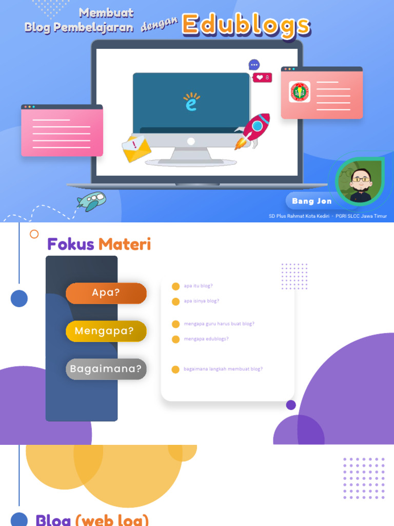 Paparan Edublogs - Bang Jon | PDF