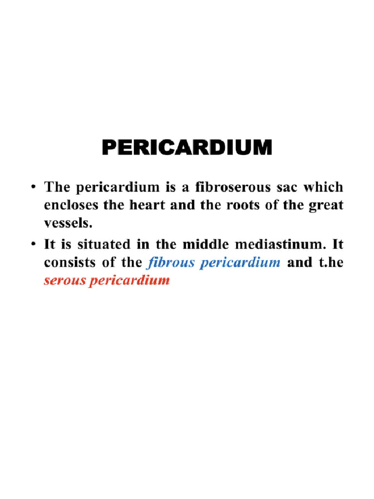 Pericardium | PDF