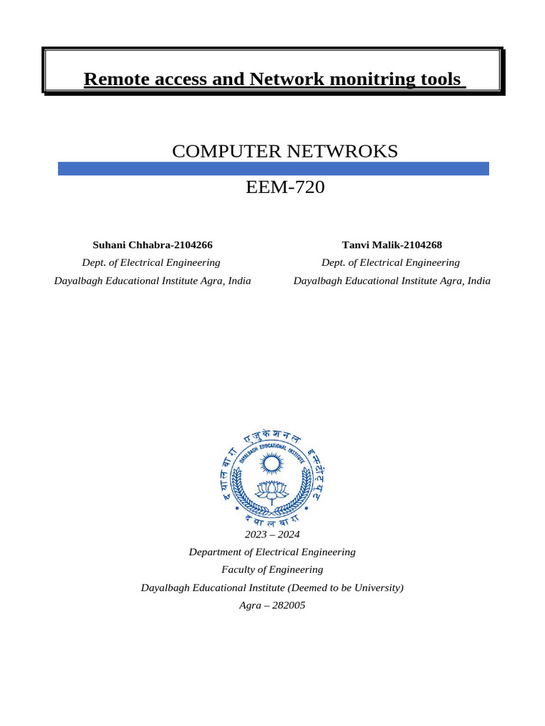 CN AA | PDF | Computer Network | Virtual Private Network