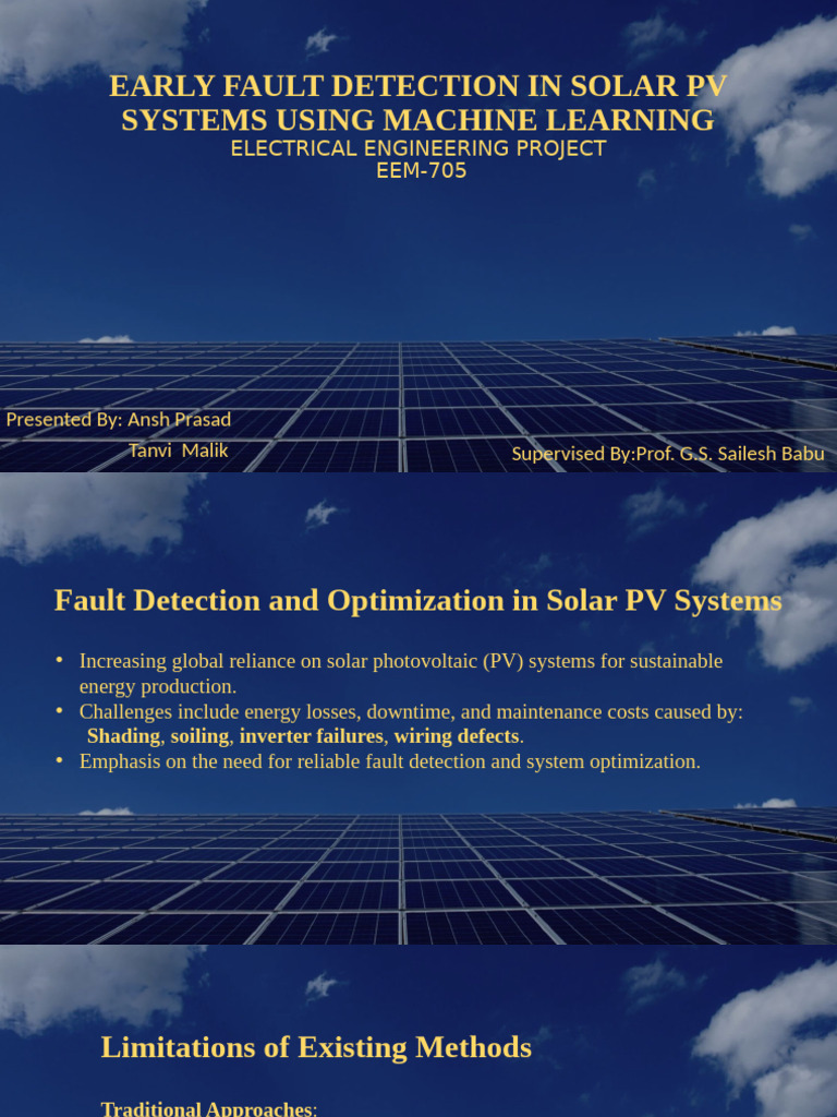 Early Fault Detection in Solar PV Systems Using | PDF | Photovoltaic ...