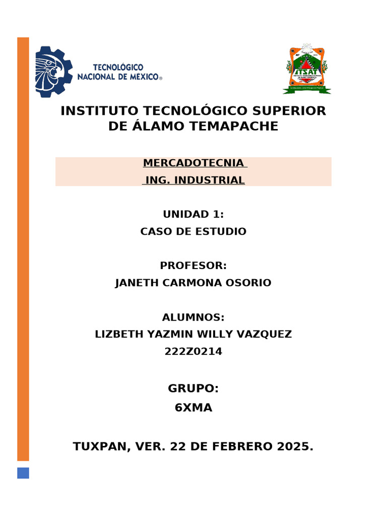 Willy Yazmin_Nombre_Act1_U1 | PDF | Marketing | Producto (Negocio)