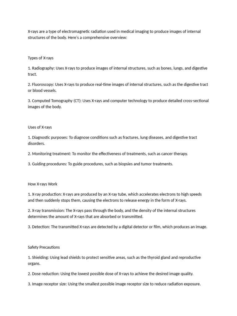 X Rays | PDF