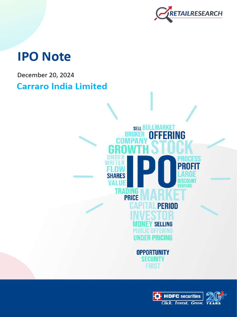 Carraro India Limited IPO Note-202412200949142380050 | PDF | Supply Chain | Agriculture