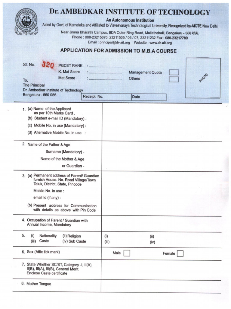 MBA Application | PDF