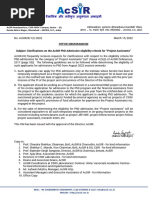 AcSIR Handbook - Updated As On 20.08.2024 | PDF | Thesis | Technology & Engineering