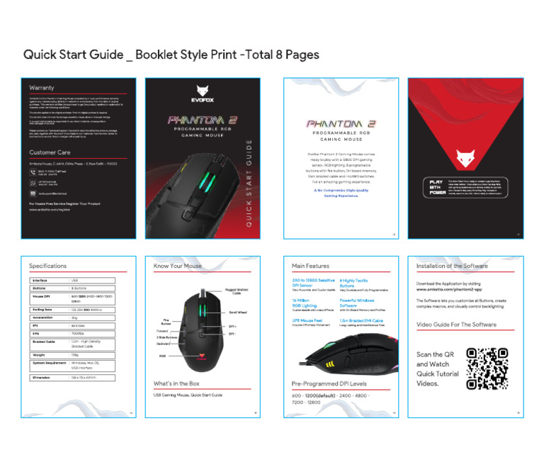 EvoFox Phantom2 QSG-print | PDF