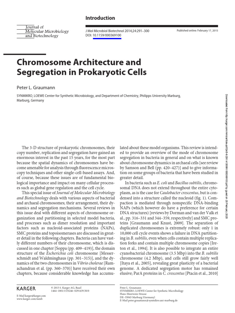 Chromosome Segregation | PDF | Dna Replication | Dna