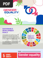 SDG 5 Gender Equality a Pathway to Sustainable Development | PDF ...