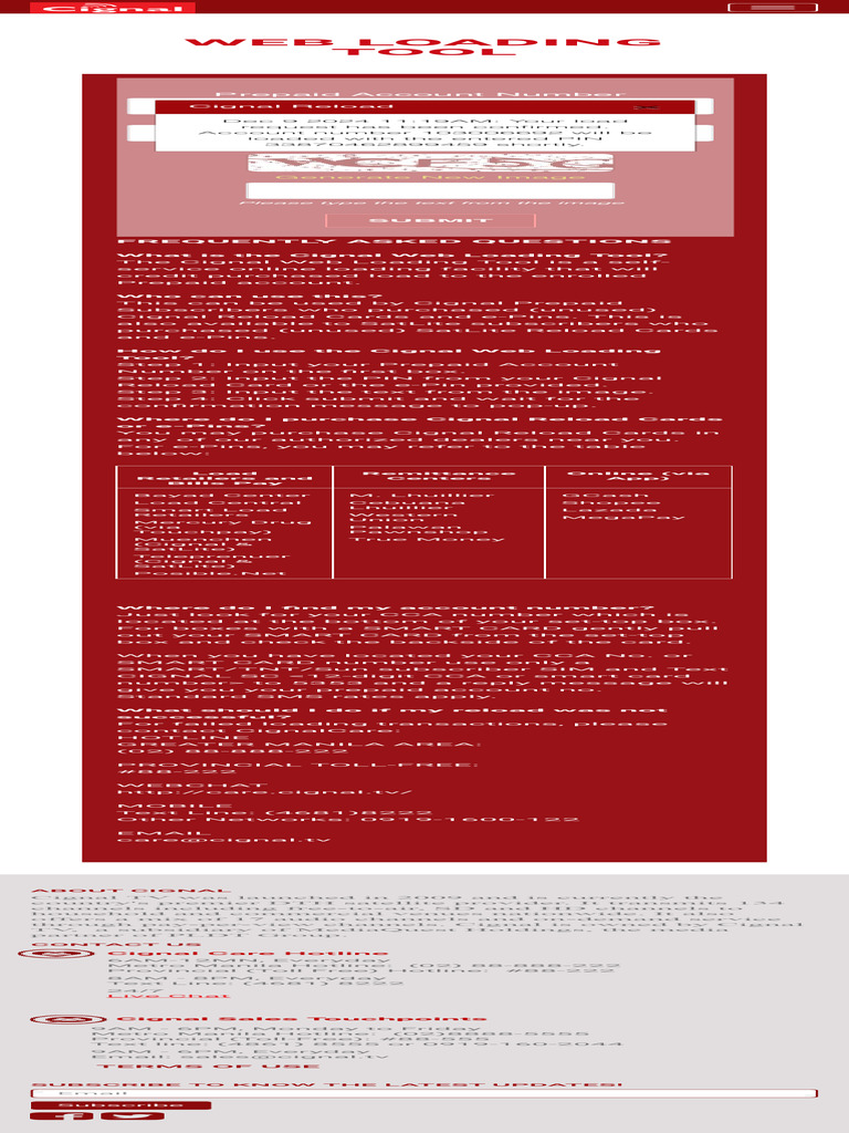 Cignal TV - Web Loading Tool 2 | PDF | Debit Card | Service Industries