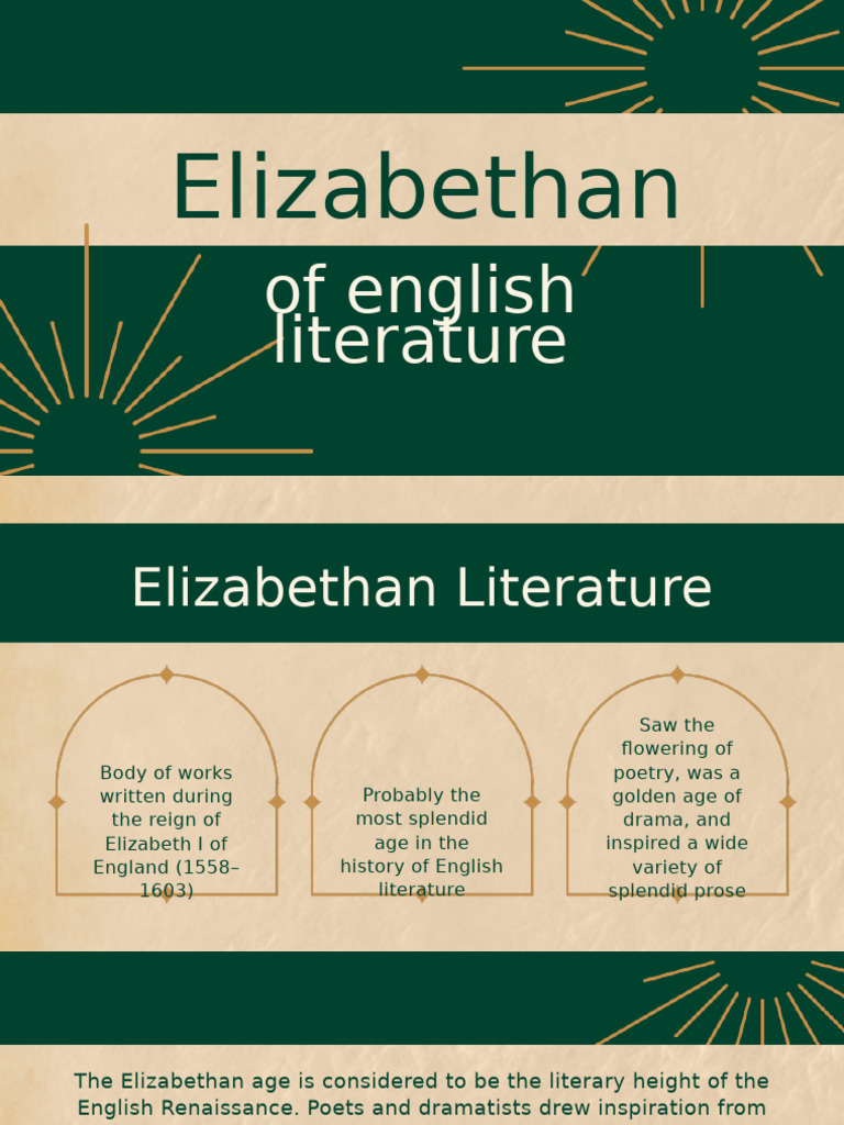 Elizabethan Literary Mastery | PDF | William Shakespeare | Writing