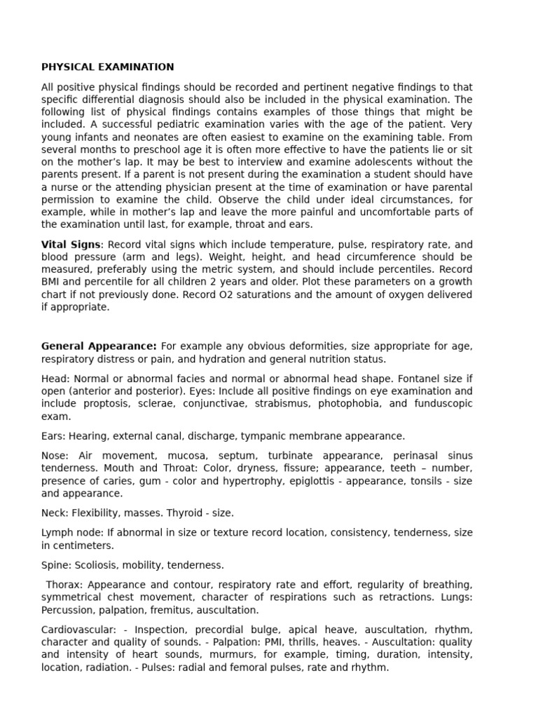 SKILL LABORATORY PRACTICE DEPARTURE TRAININ PHYSICAL EXAMINATION ...