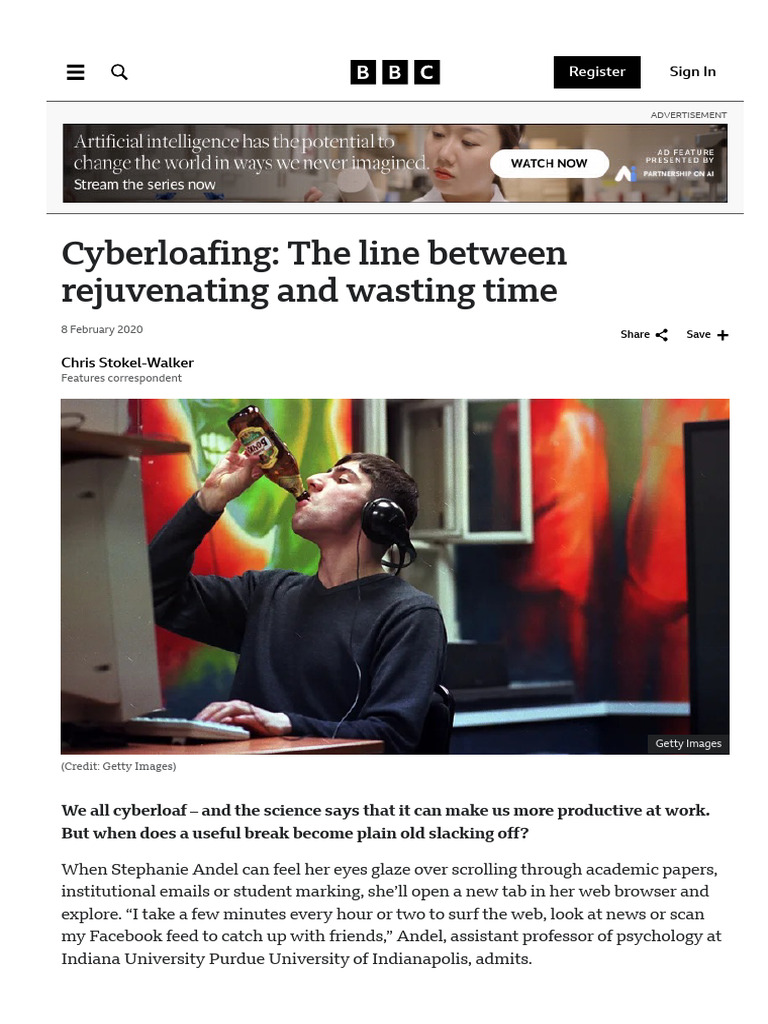 Cyberloafing: Balancing Breaks and Productivity | PDF | Employment ...
