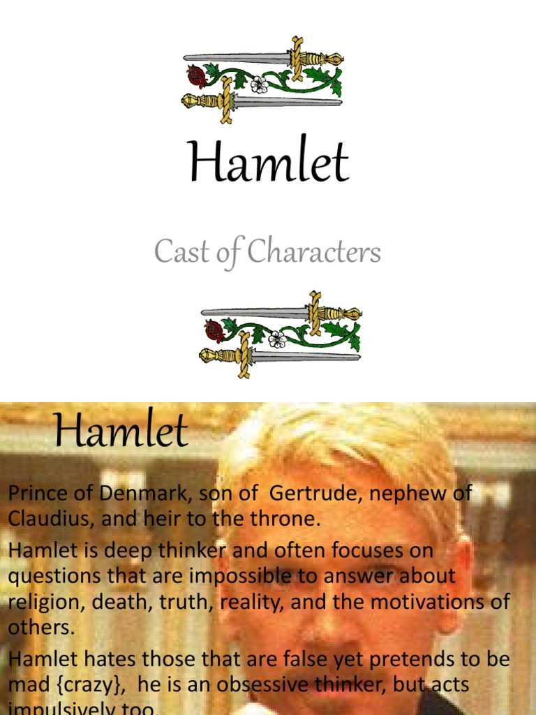 Hamlet: Cast of Characters | PDF | Hamlet | Plays