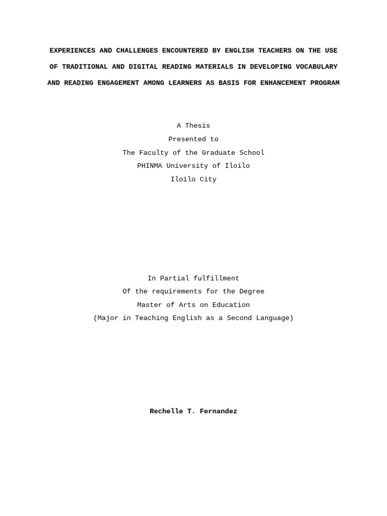 Chap 1 3 ... Revised | PDF | Reading Comprehension | Learning