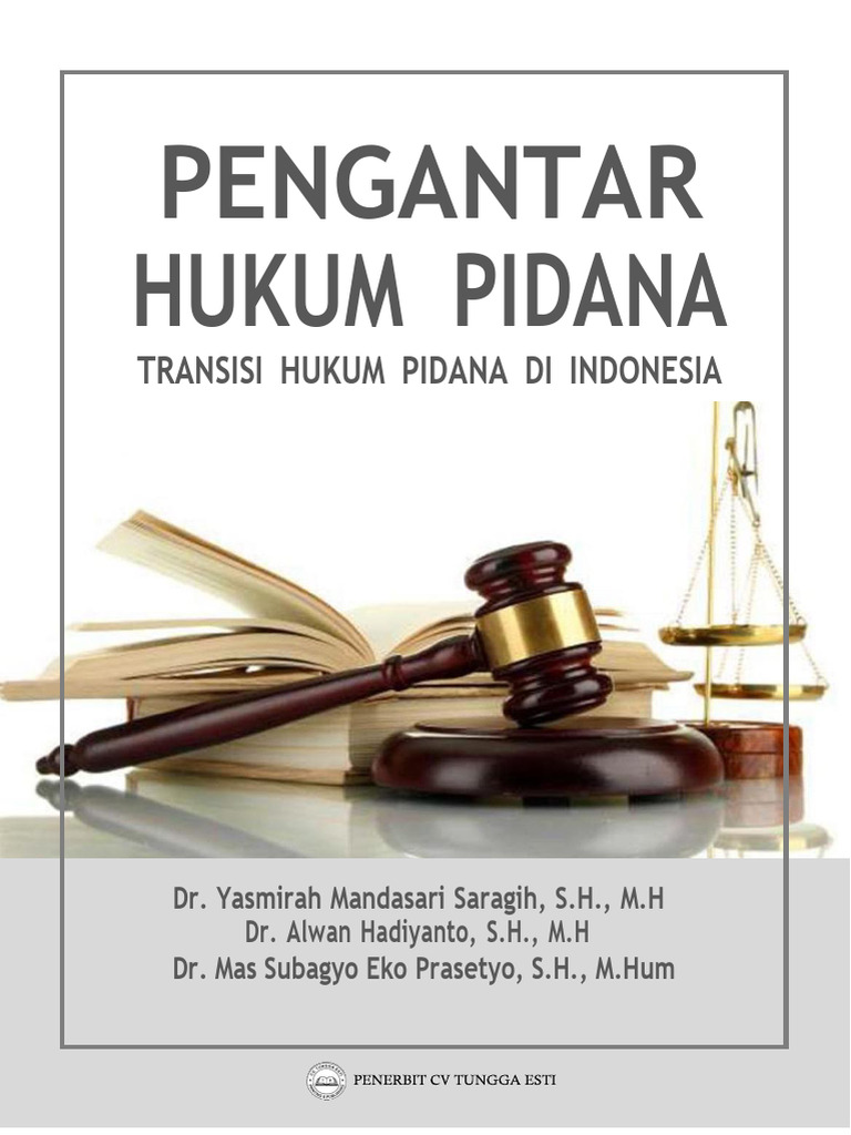 Penelitian_2110040013_buku Pengantar Hukum Pidana Dr. Yasmirah Dkk | PDF