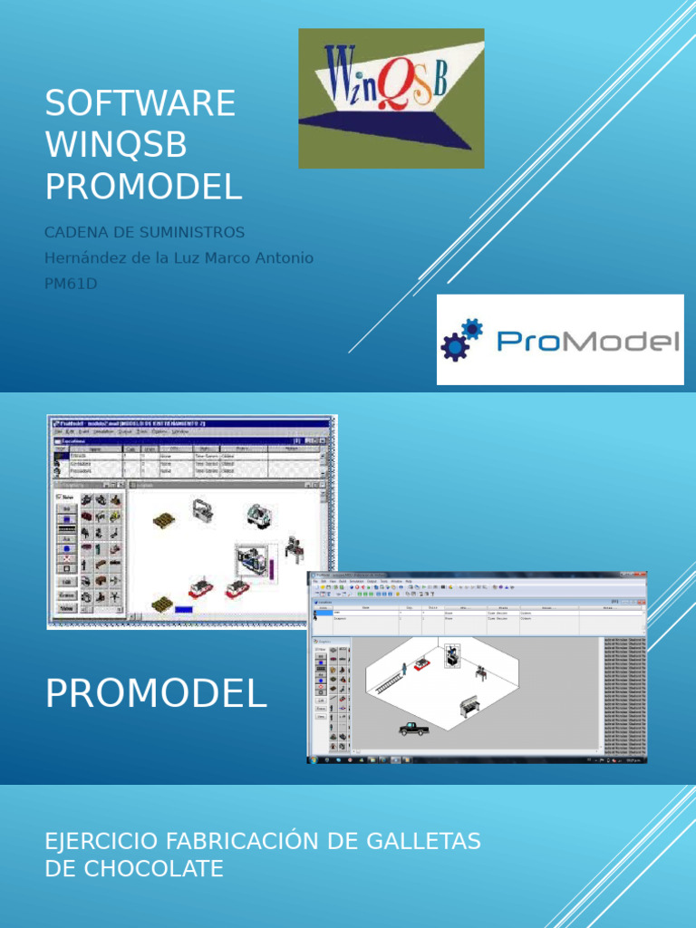 Software WINQSB Y PROMODEL | PDF | Software