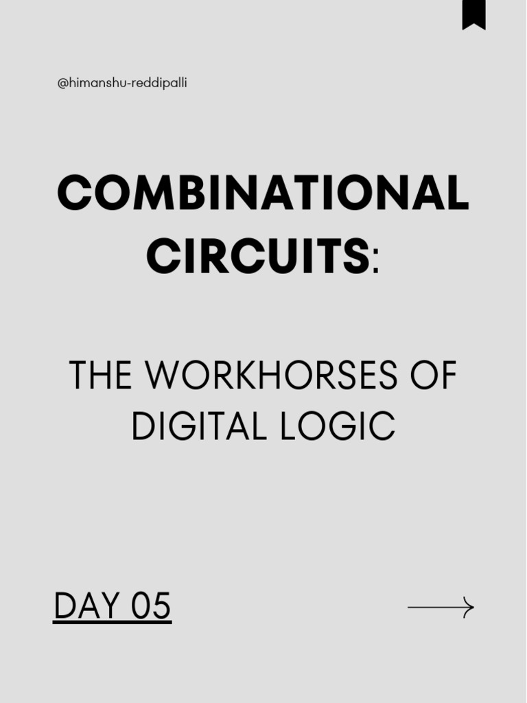 Day-06 - Combinational - CKT - ADDERS - Himasnhu-Reddipalli | PDF ...