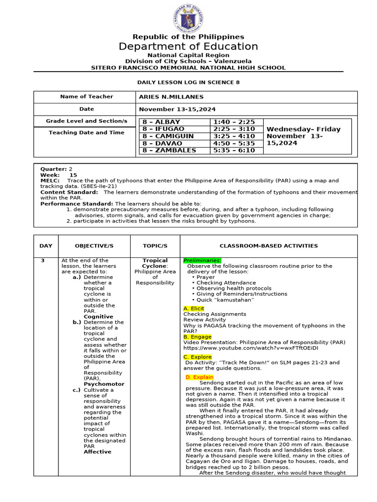 Quarter2 Week15 Typhoon PSWS | PDF | Tropical Cyclones | Eye (Cyclone)