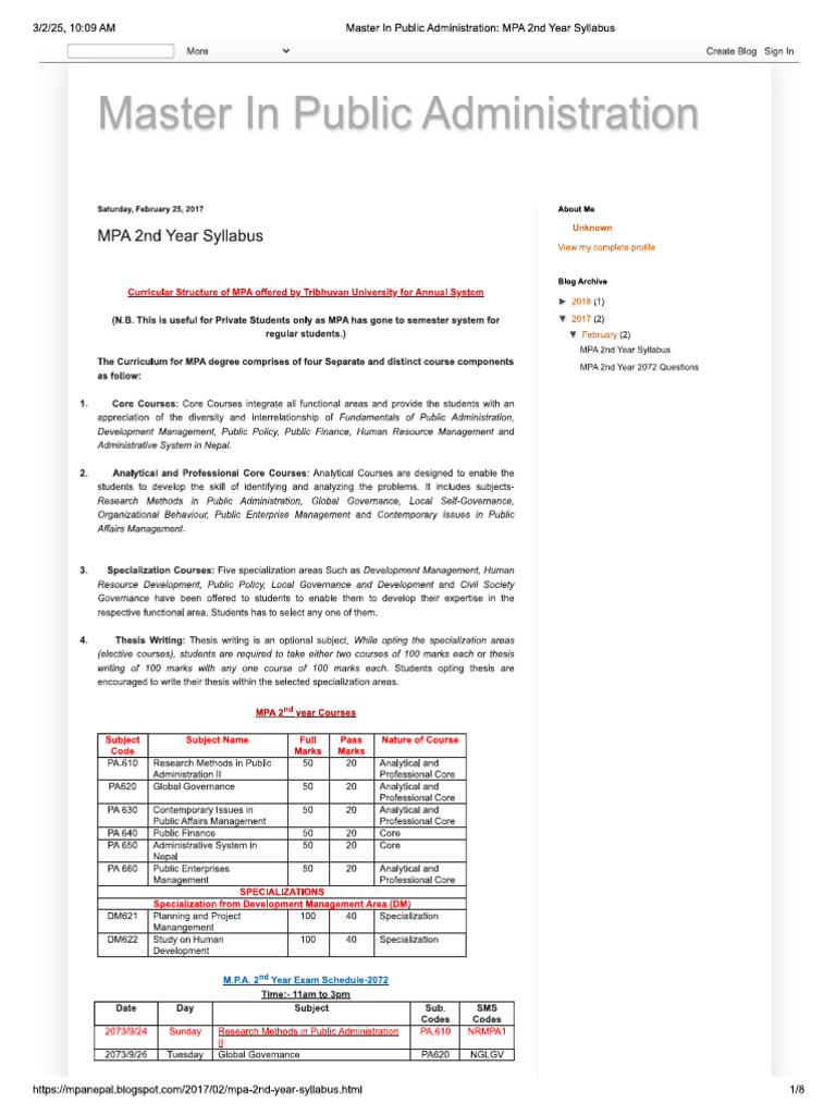 Course of Styde II Year | PDF