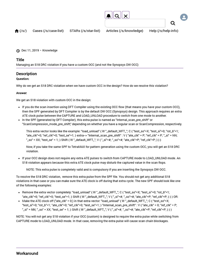 Managing An S18 DRC Violation If You Have A Custom OCC (And Not The Synopsys DW OCC) | PDF ...