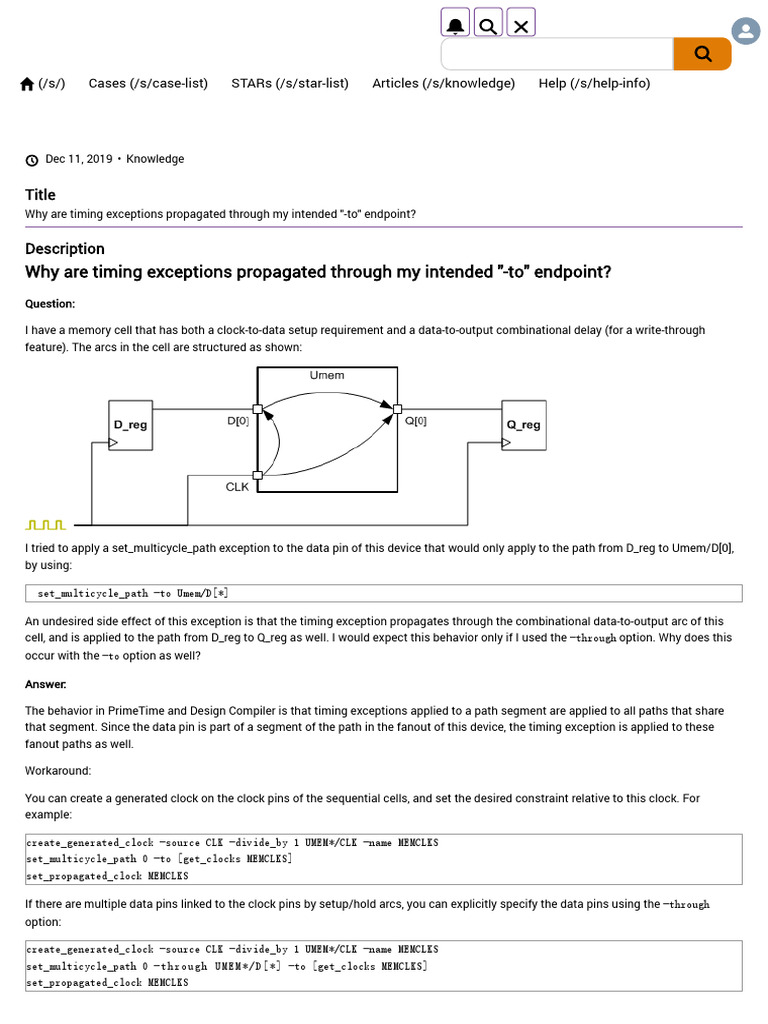 Why are timing exceptions propagated through my intended _-to_ endpoint_ | PDF | Digital ...