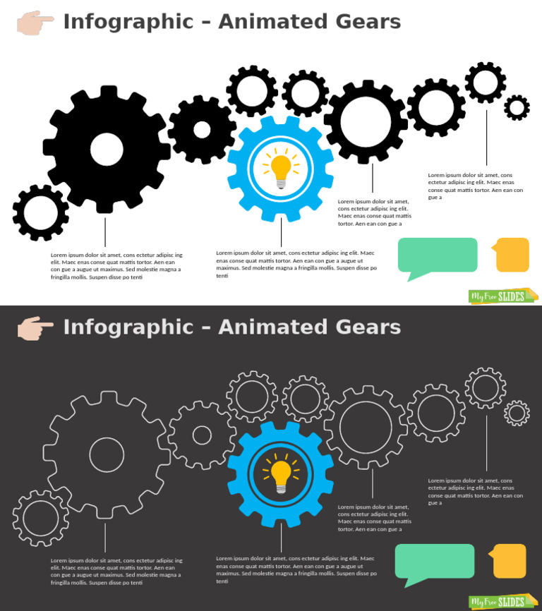 003 Infographic - Animated Gears by MyFreeSlides | PDF