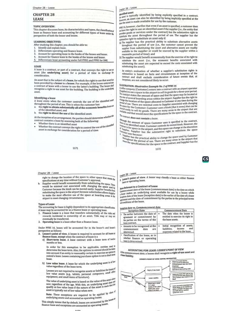 Chapter 28 - Lease | PDF
