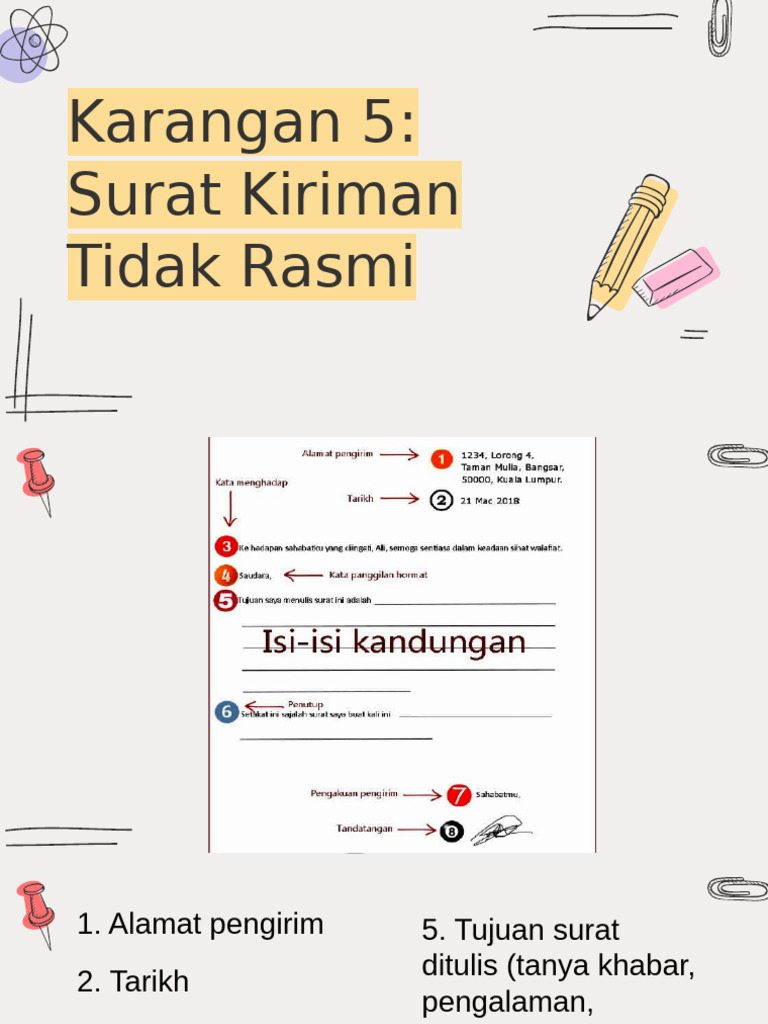 S1 - (Karangan) 05. Surat Tak Rasmi | PDF