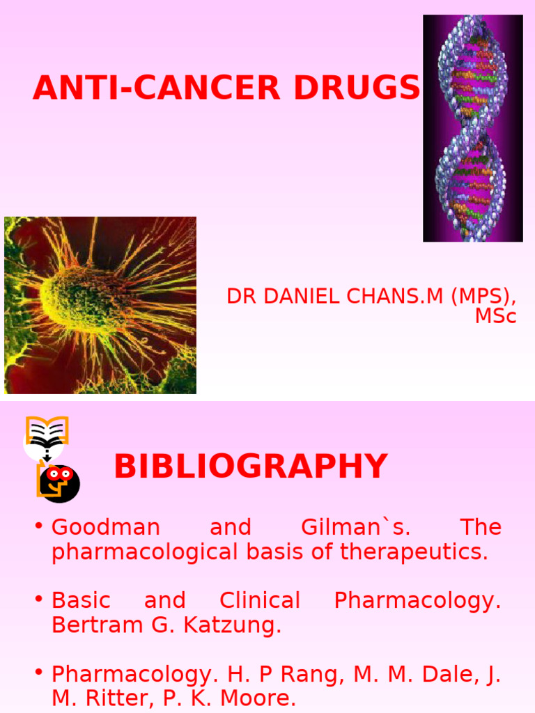 Anticancer Drugs-Daniel Chans | PDF | Chemotherapy | Cell Cycle