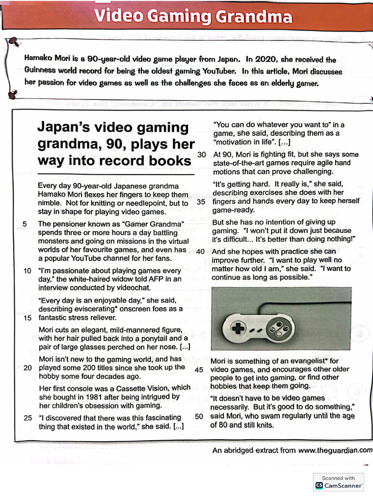 English Comprehension Year 5 | PDF