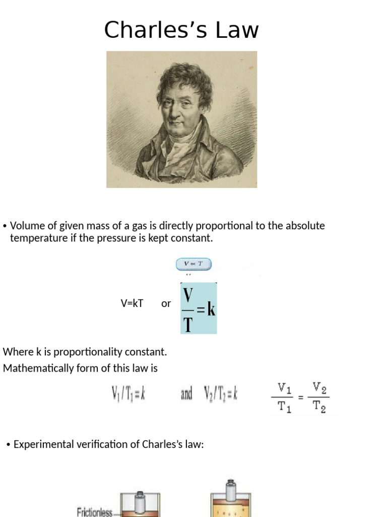 Charles's Law | PDF