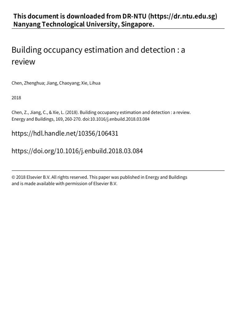 Building Occupancy Estimation and Detection A Review | PDF | Machine Learning | Support Vector ...