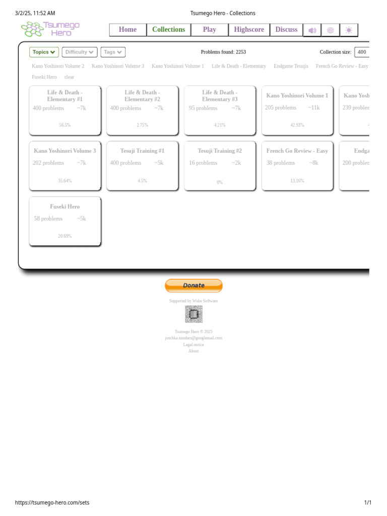 Tsumego Hero - Collections | PDF
