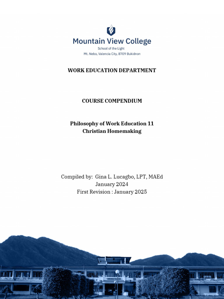 Course Compendium Christian Homemaking | PDF | Waste | Biodegradation