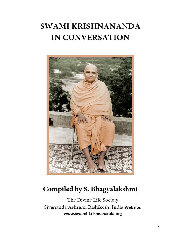 Swami Krishnananda in Conversation | PDF