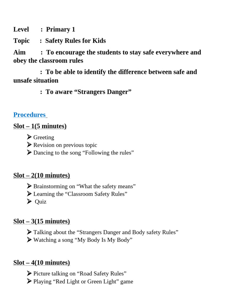 Safety Rules | PDF