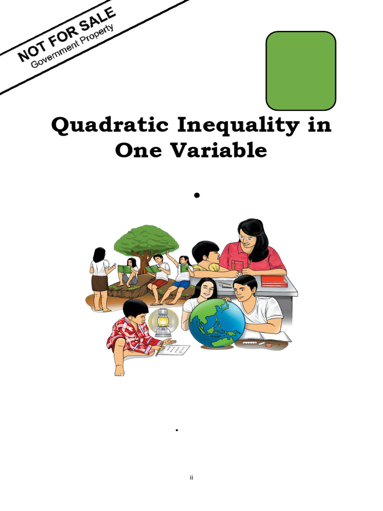 Math9 Q1 W5 Quadratic Inequality | PDF | Inequality (Mathematics ...