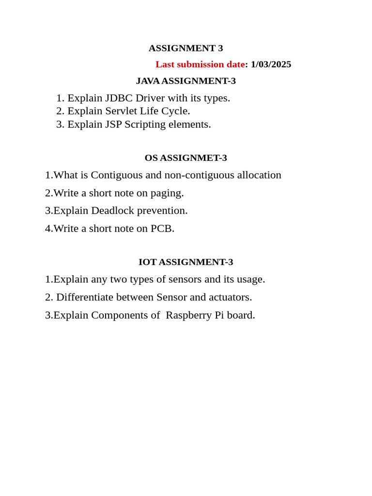 Tech Assignments for Students | PDF