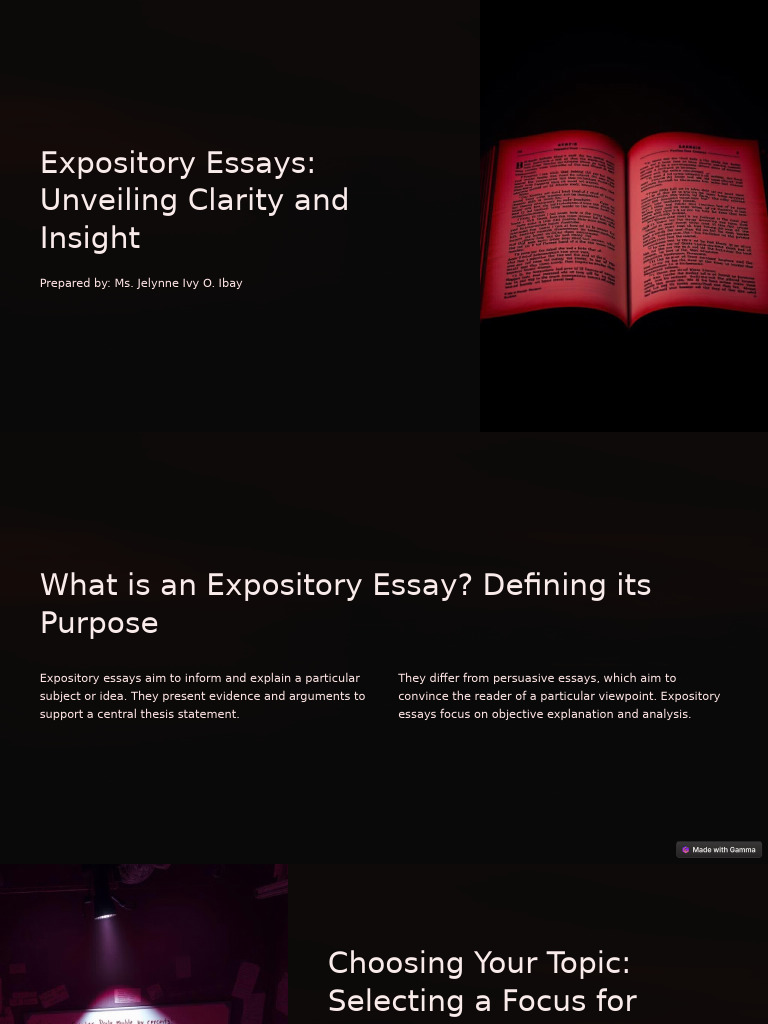 Expository-Essays-Unveiling-Clarity-and-Insight | PDF | Essays | Cognition
