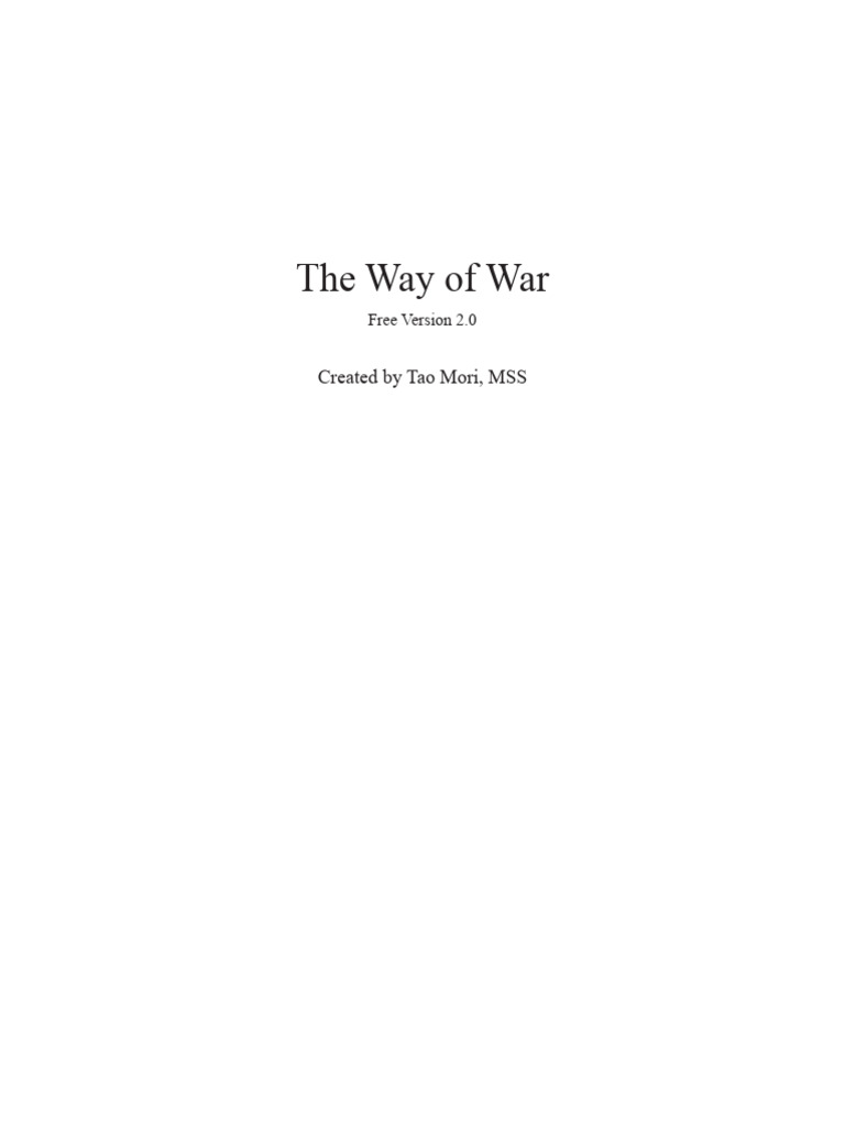 The Way of War v2.0 | PDF | Armour | Armoured Fighting Vehicles
