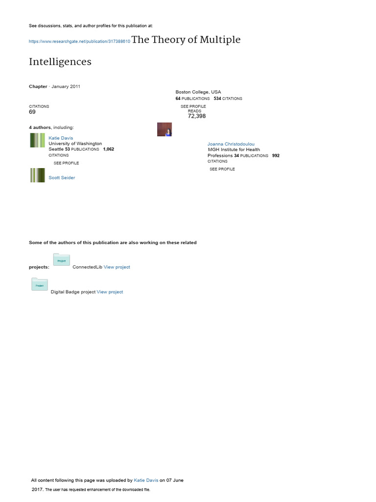 U1_Act.1.2_The Theory of Multiple Intelligences of Gardner_recurso1 | PDF | Intelligence ...